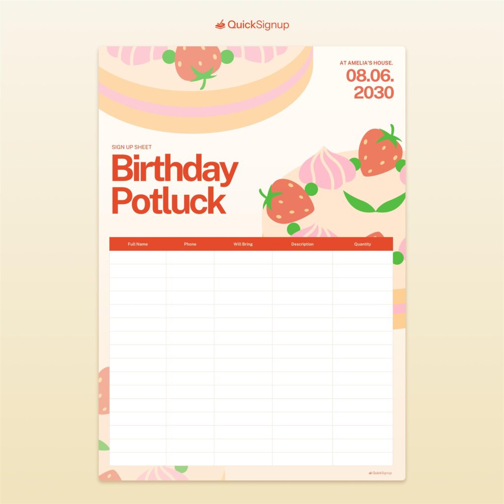 3 Spicy Chili Cook Off Sign Up Sheet Templates [Word, App]